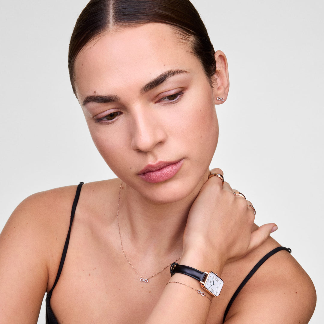 Daniel Wellington Quadro Roman Numerals Date Sheffield Rose Gold – B ...