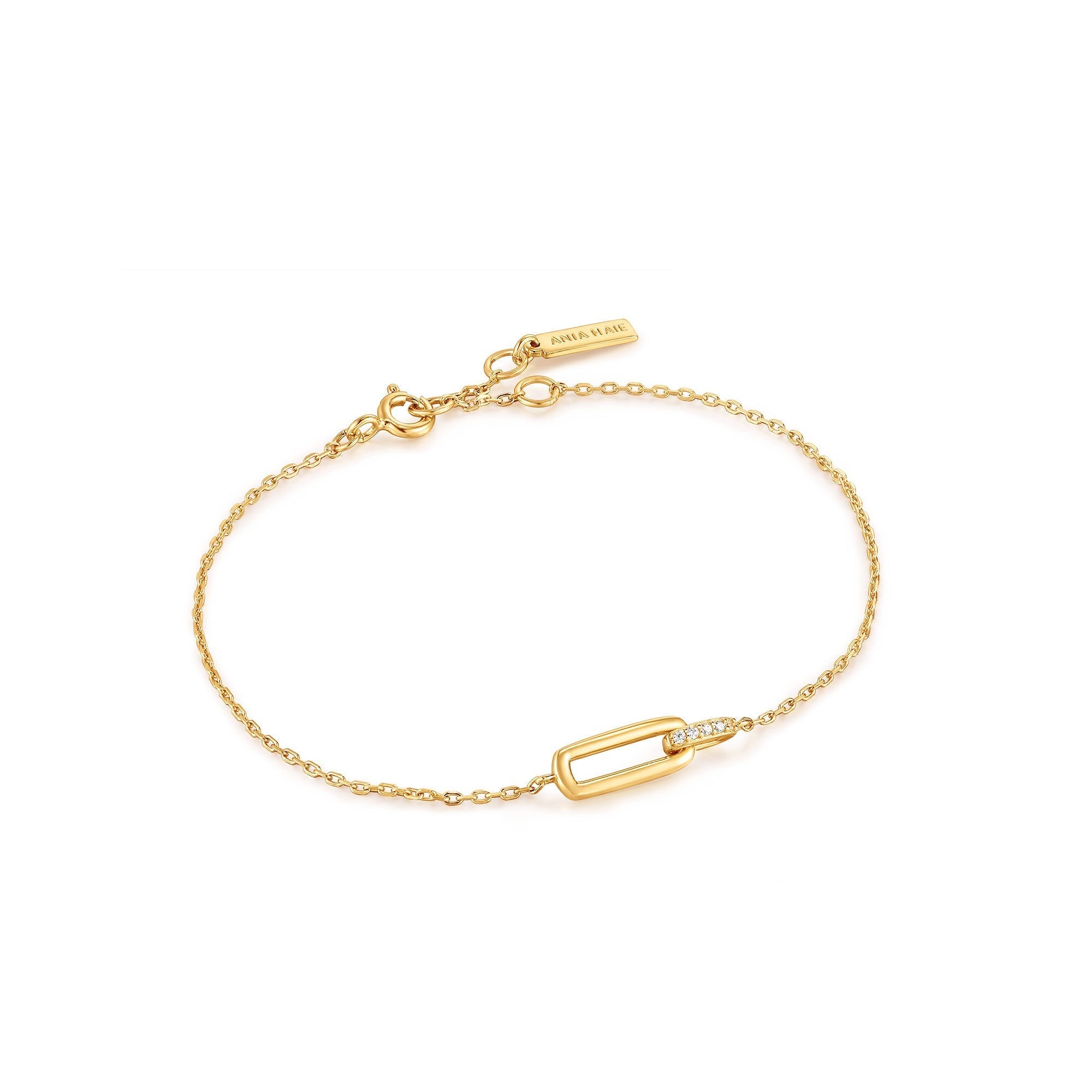 Gold Glam Interlock Bracelet – B & S Lyncris Jewellers